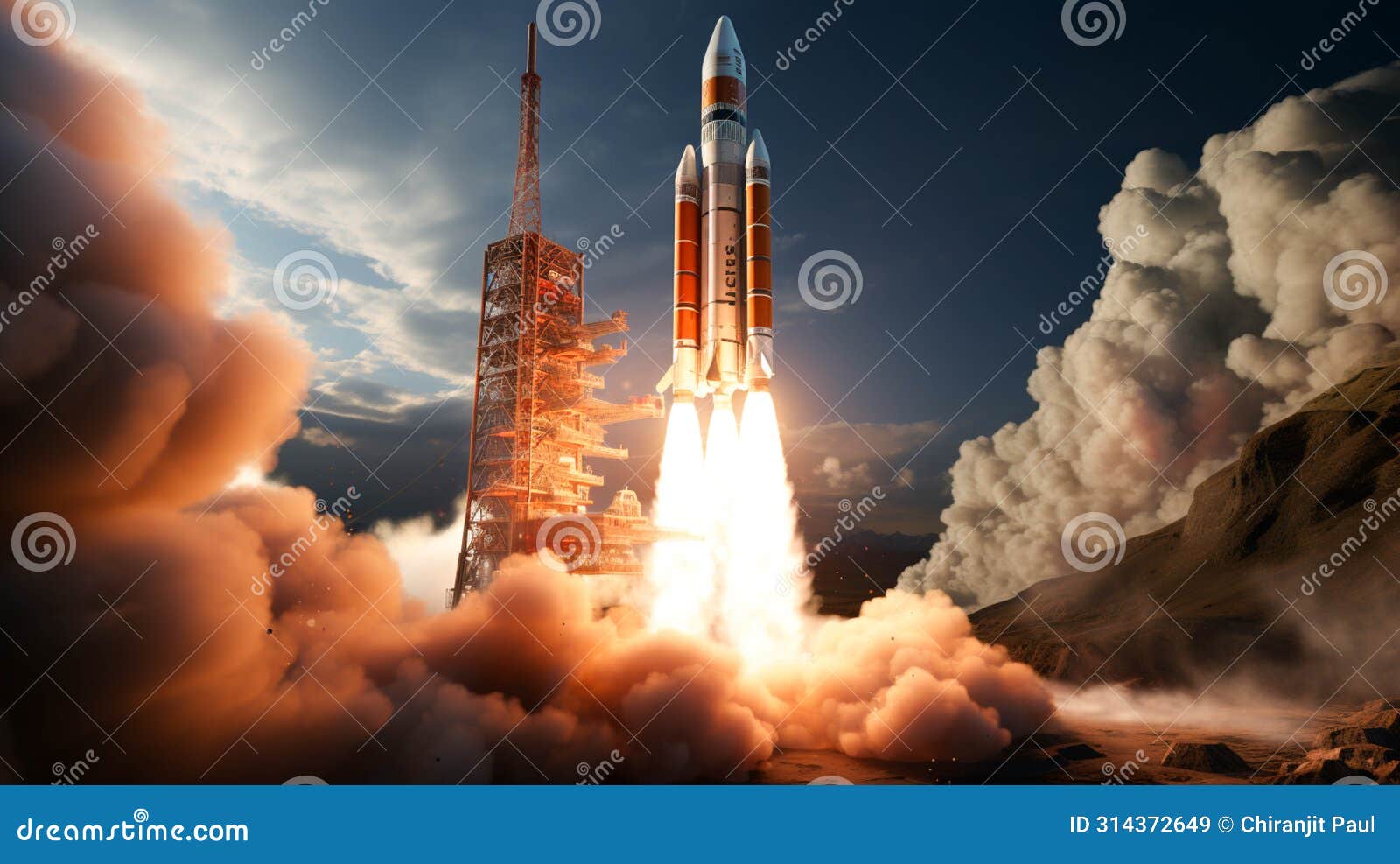 Delta III Launch Vehicle of McDonnell Douglas Stock Image - Image of ...