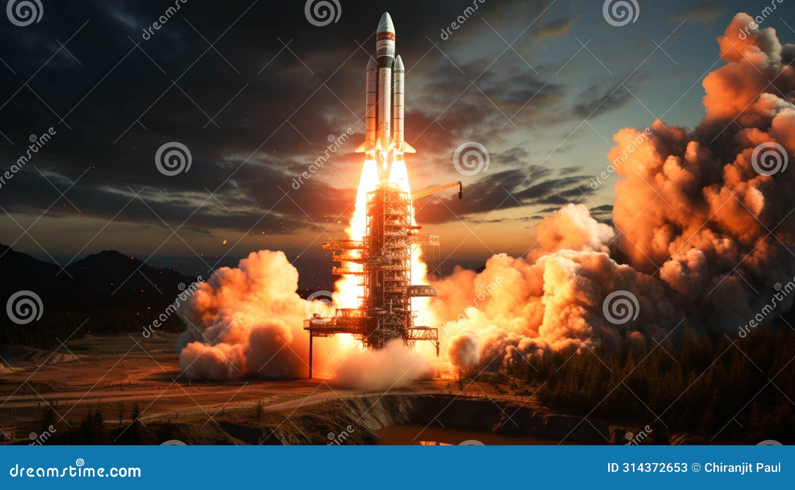 Delta III Launch Vehicle of McDonnell Douglas Stock Image - Image of ...