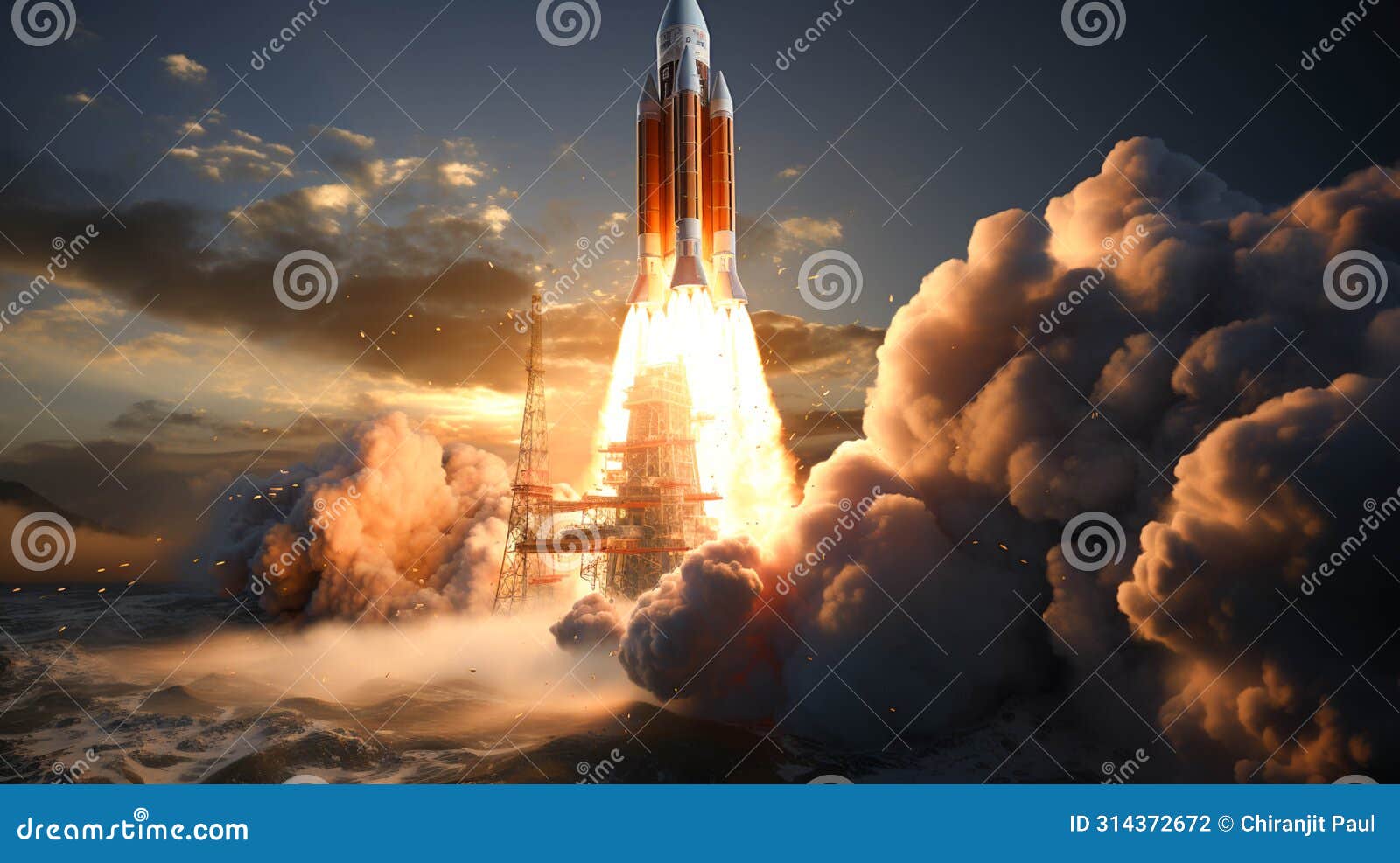 Delta III Launch Vehicle of McDonnell Douglas Stock Photo - Image of ...