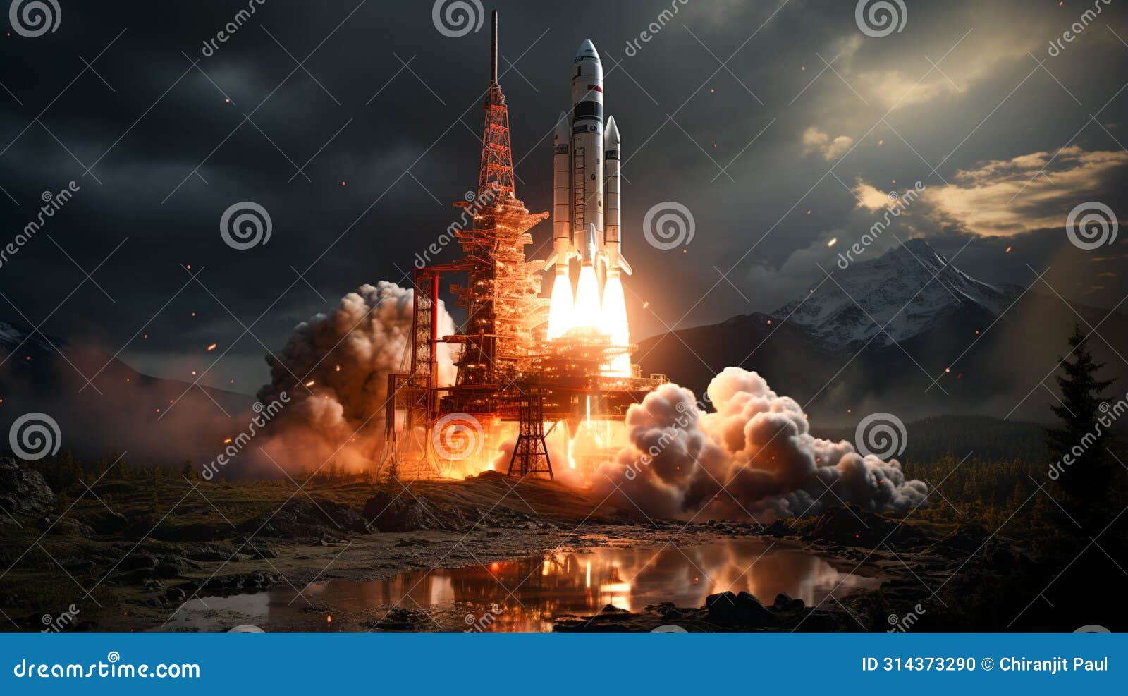 Delta III Launch Vehicle of McDonnell Douglas Stock Photo - Image of ...