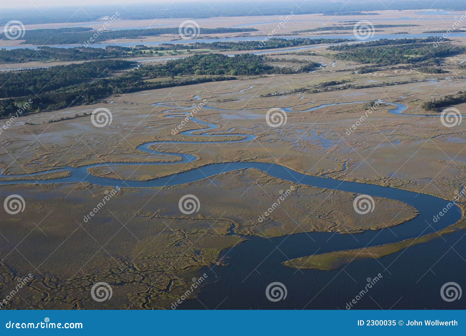Delta Meandering do rio imagem de stock. Imagem de carolina - 2300035