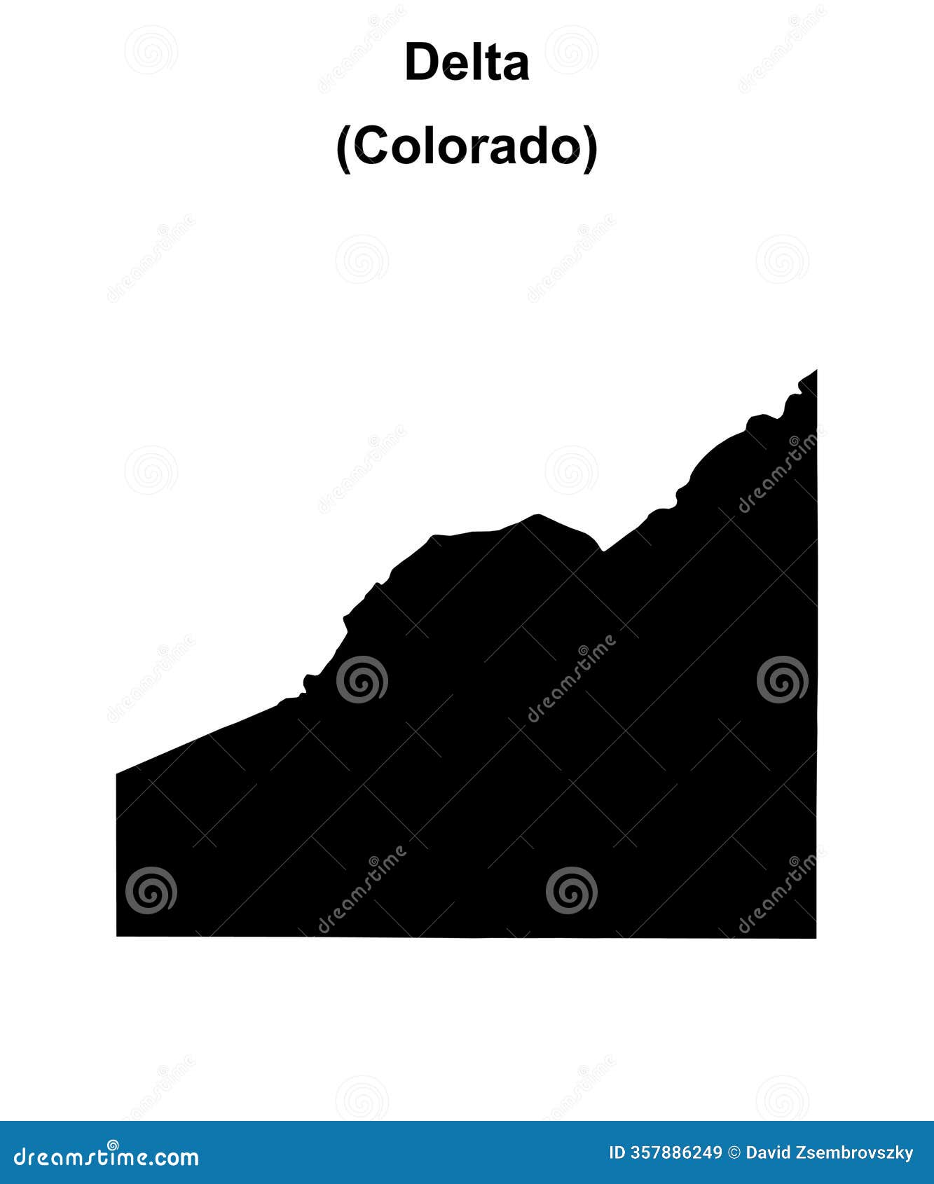 Delta Outline Map Cartoon Vector | CartoonDealer.com #361791145