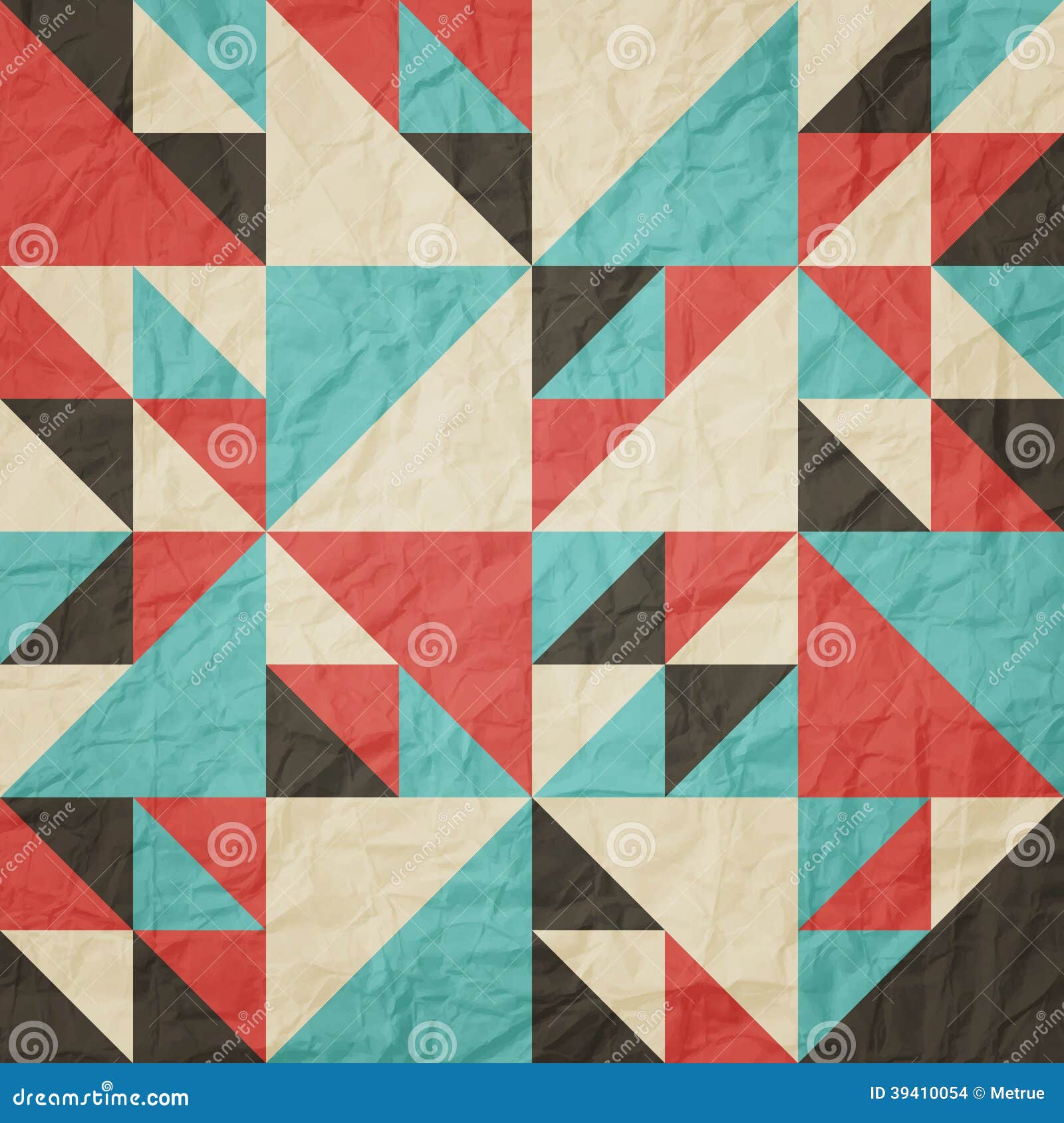 Delta paper stock vector. Illustration of aged, mosaic - 39410054