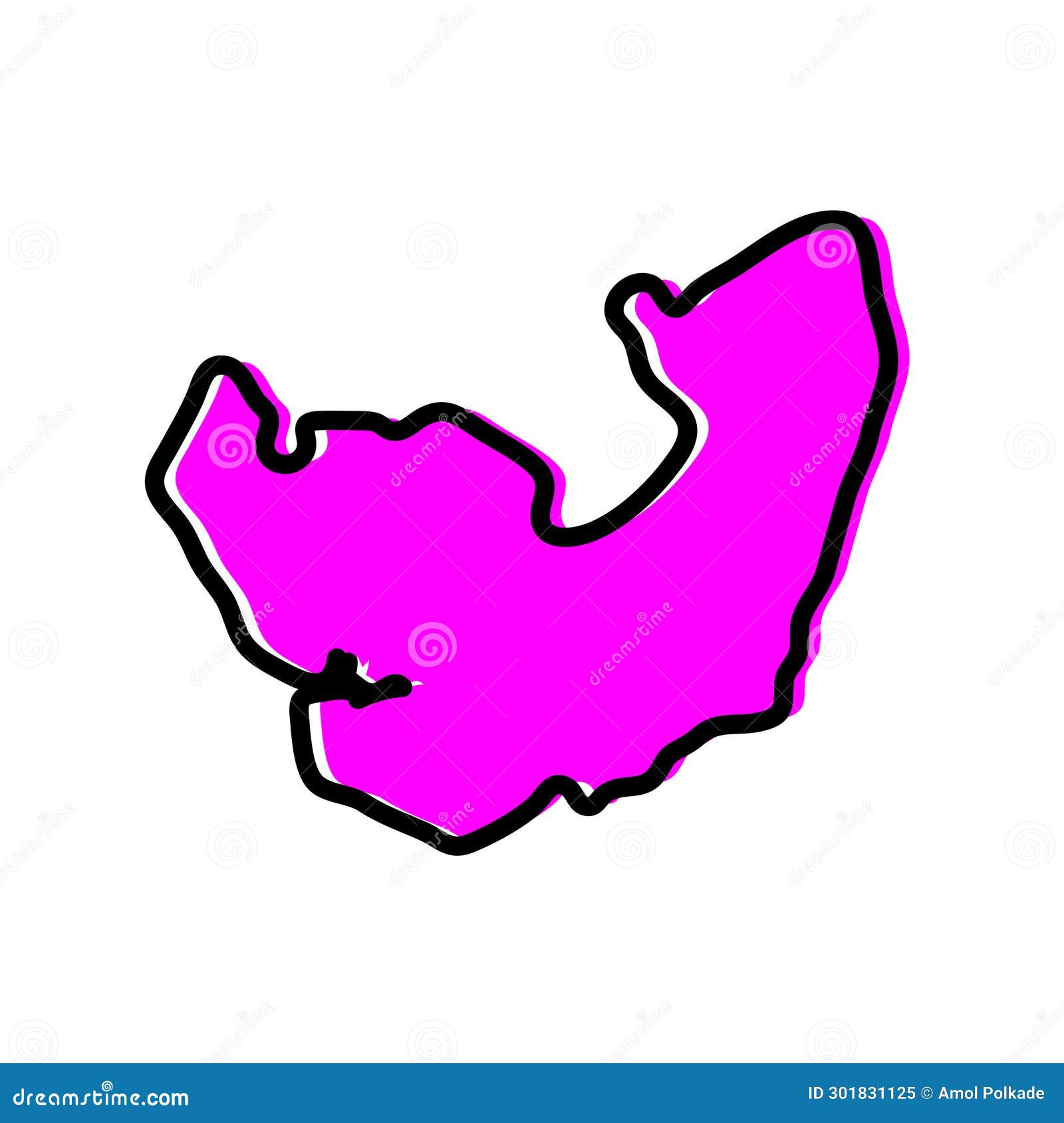 Delta State of Nigeria Vector Map Illustration Stock Illustration ...