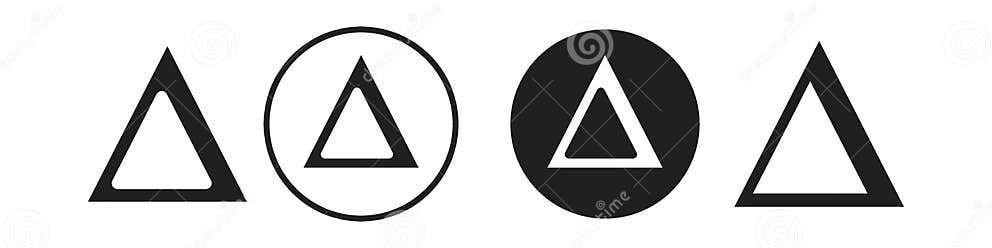 Delta Symbol Vector Set Collection for Web Stock Illustration ...