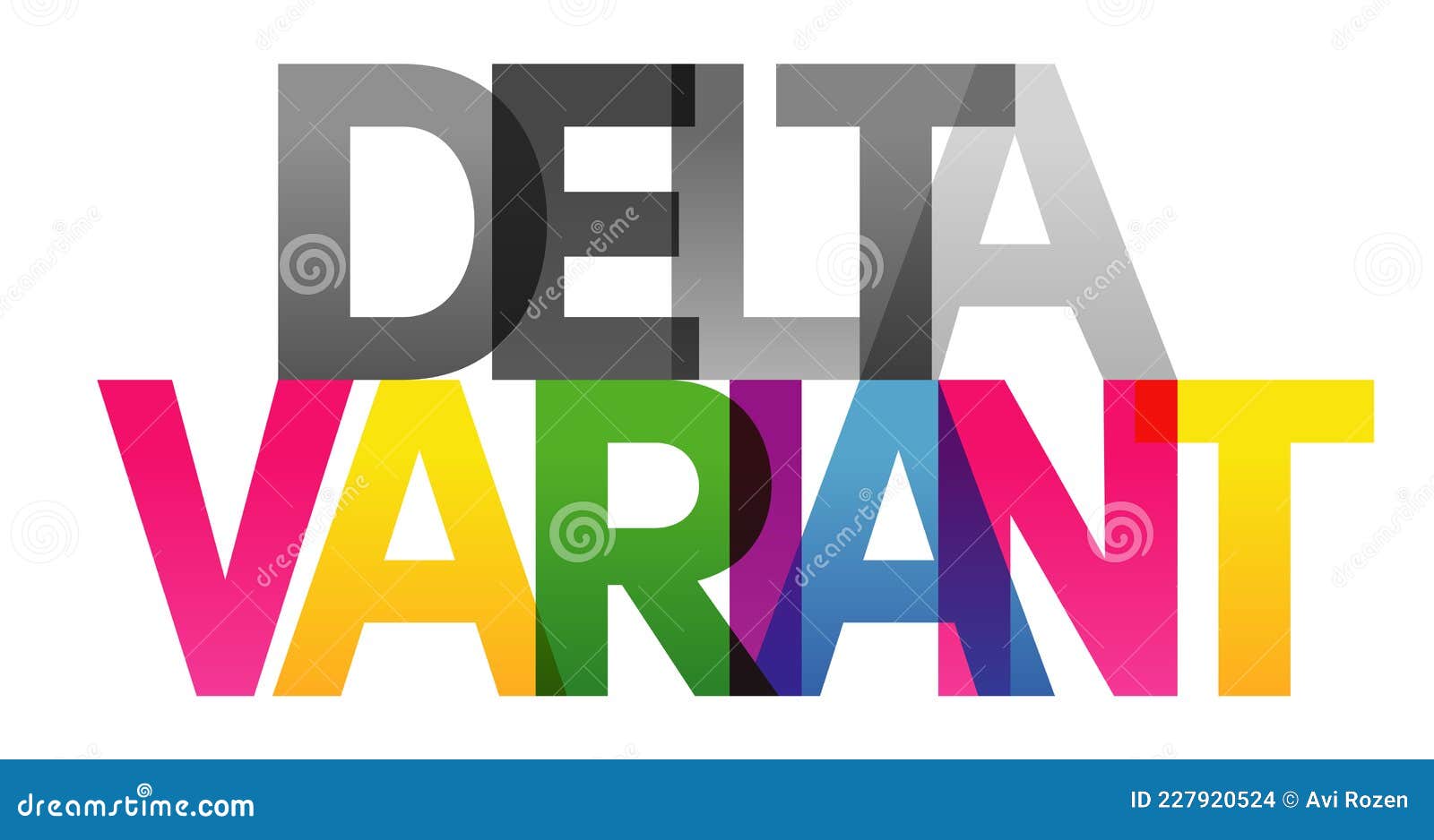 ETA VARIANT Colored Rainbow Text Cartoon Vector | CartoonDealer.com ...