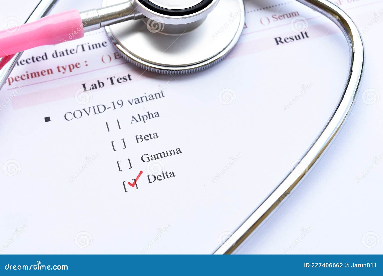 Delta Variant COVID-19 Positive Result Stock Photo - Image of genotype ...