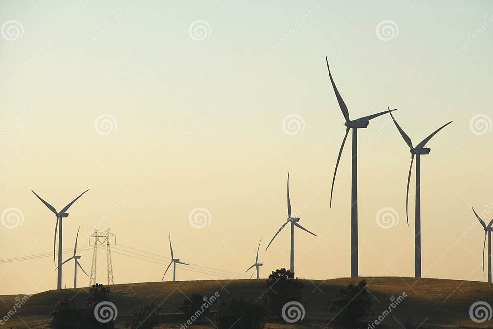 Delta Wind Farm stock image. Image of development, blue - 5594765
