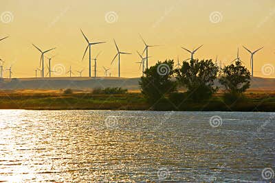 Delta Wind Farm stock image. Image of climate, blue, environmental ...