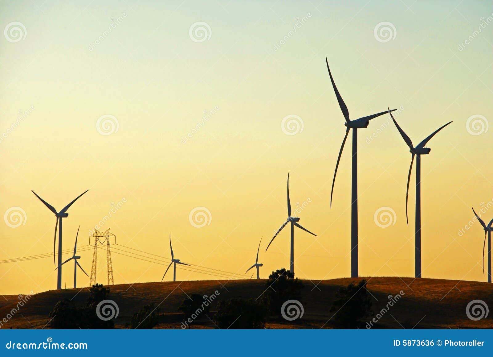 Delta Wind Farm stock photo. Image of nature, electric - 5873636