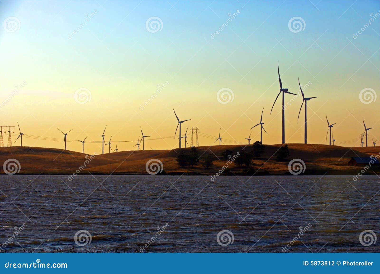 Delta Wind Farm stock photo. Image of efficiency, renewable - 5873812