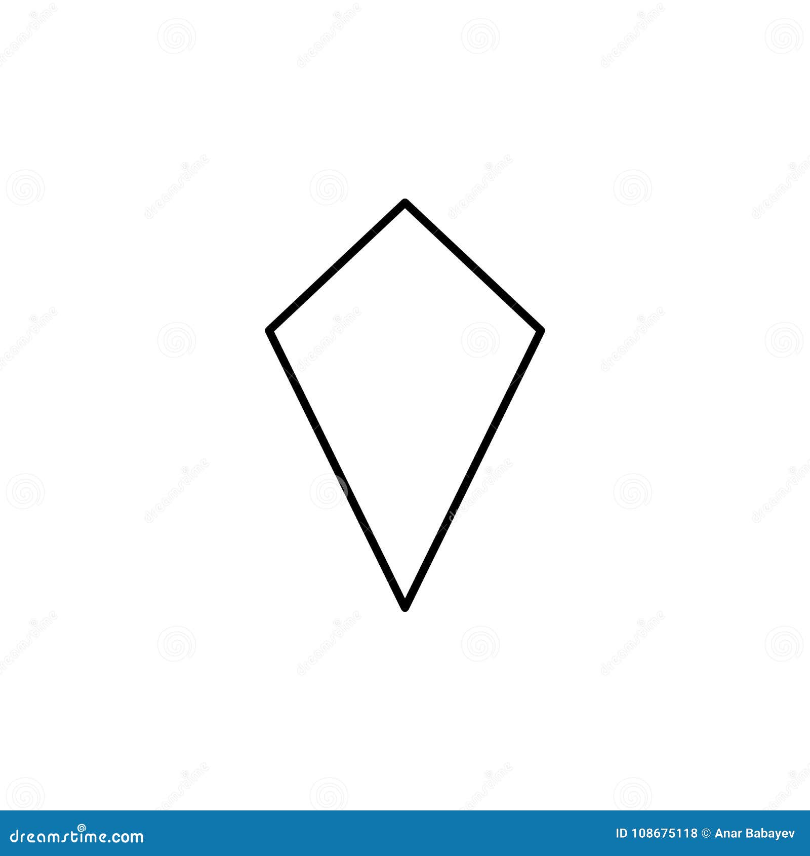 Deltoid Icon. Geometric Figure Element for Mobile Concept and Web Apps ...