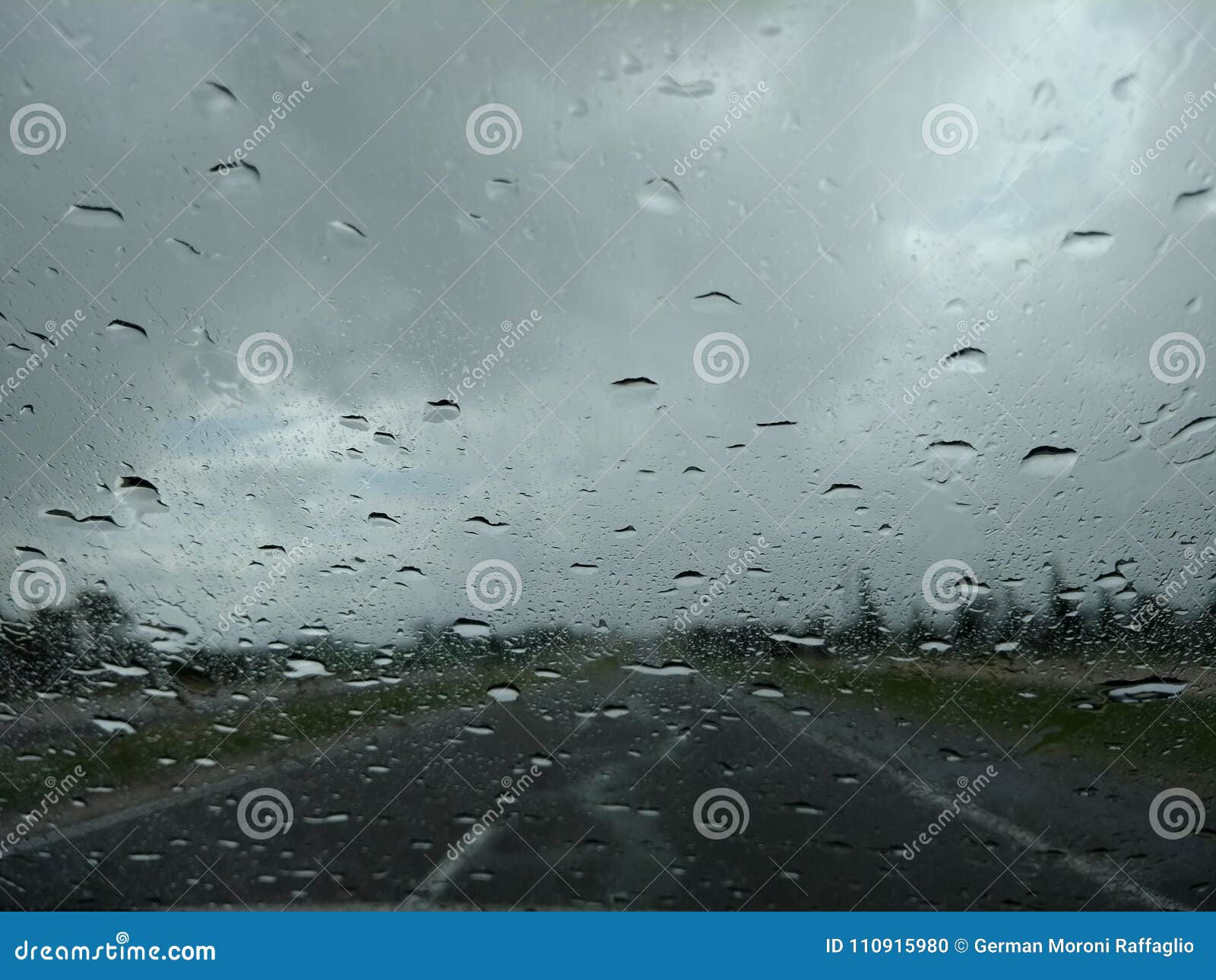 Deluge on the route stock photo. Image of route, drops - 110915980