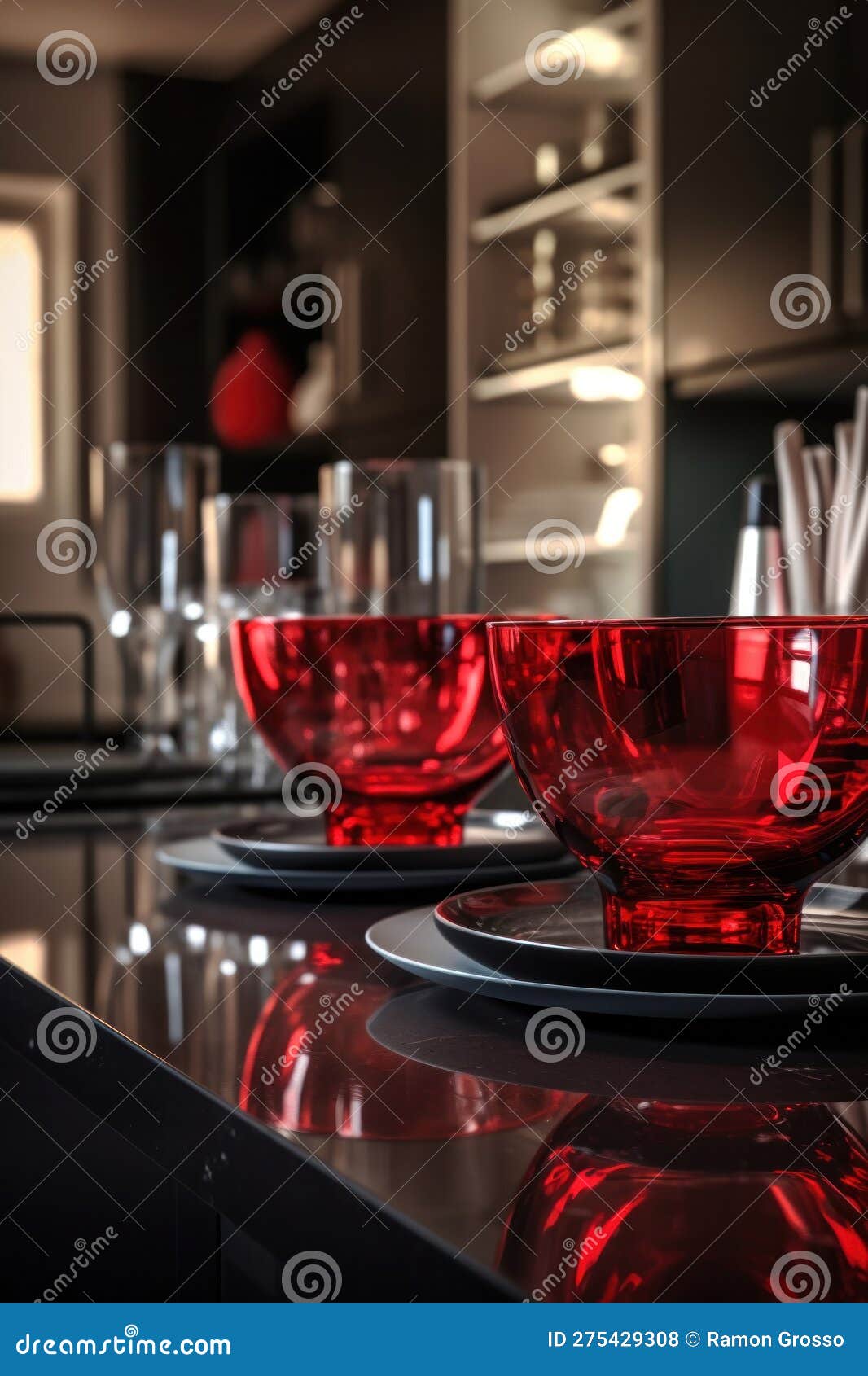 Deluxe Colors Kitchen stock illustration. Illustration of orange ...