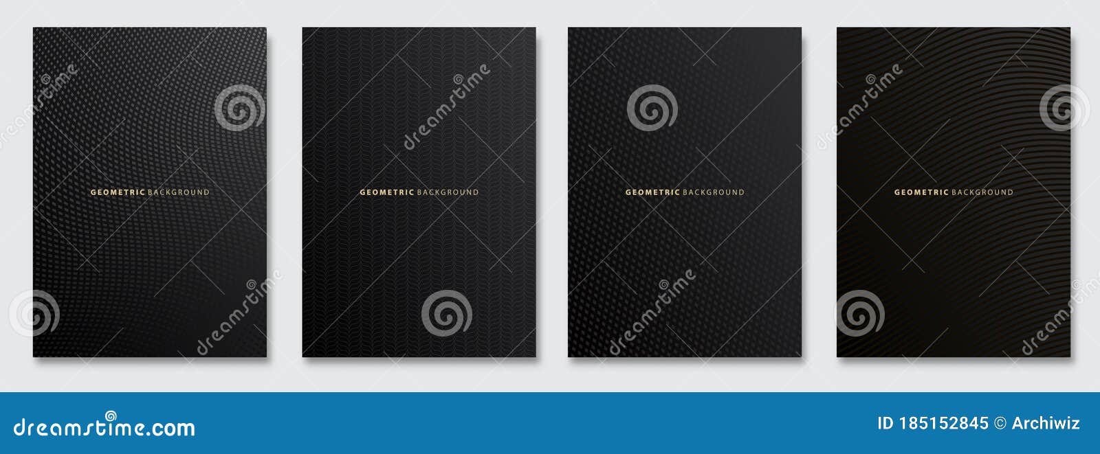 Deluxe Dark Cover Collection with Subtle Geometric Patterns Stock ...