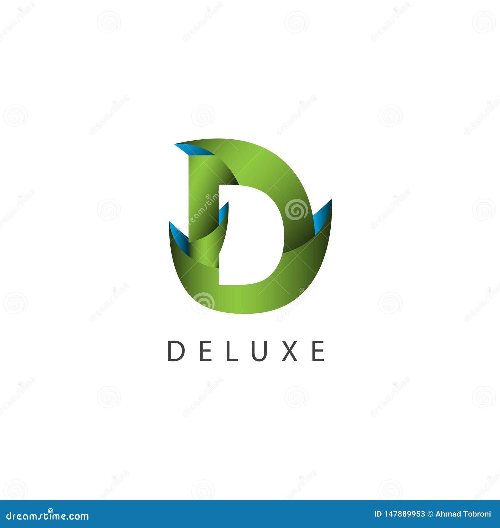 Deluxe Logo Vector Template Design Illustration Stock Illustration ...