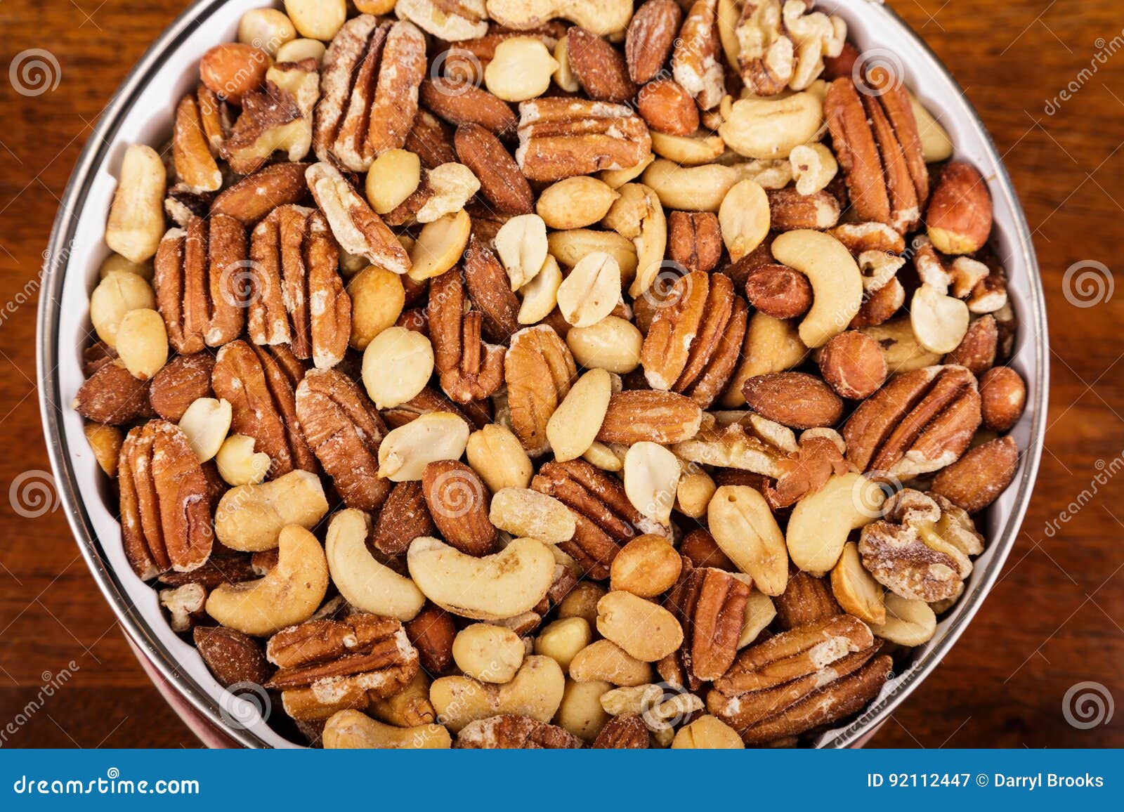 Deluxe Mixed Nuts in Christmas Tin Stock Image - Image of salty, nuts ...