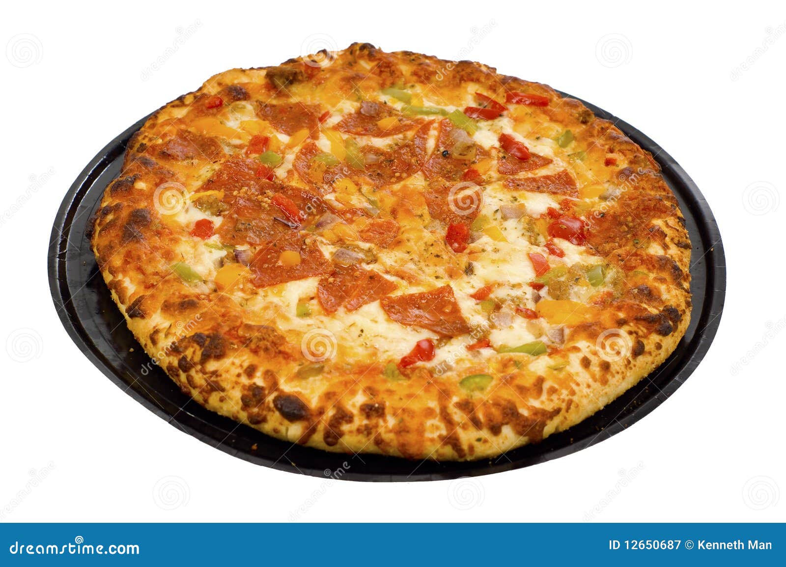 Deluxe Pizza stock image. Image of pizza, diet, meal - 12650687