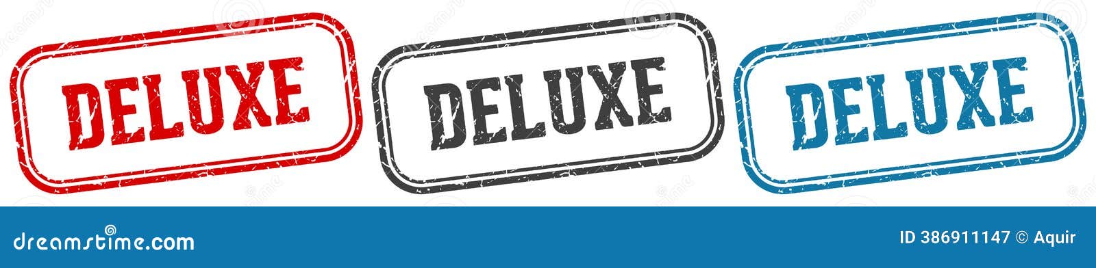 Deluxe Rectangular Sign. Deluxe Stamp Cartoon Vector | CartoonDealer ...