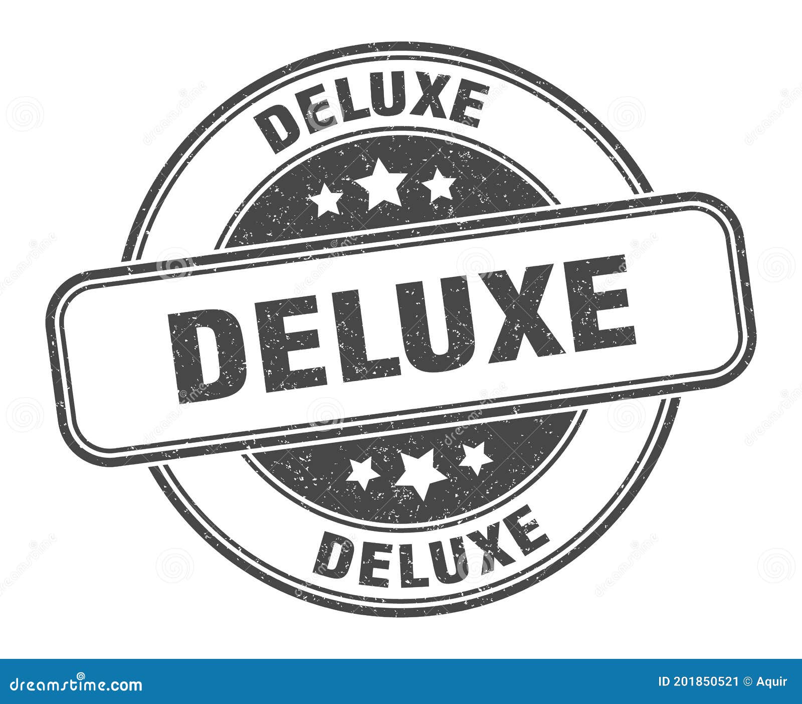 Deluxe Stamp. Deluxe Round Grunge Sign Stock Vector - Illustration of ...
