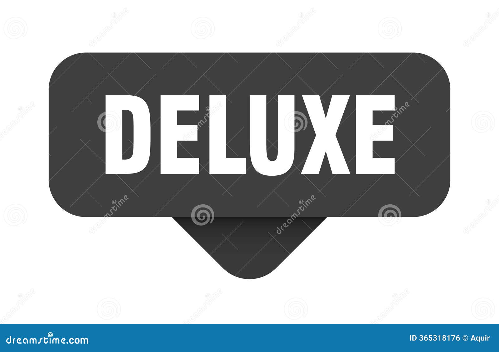 Deluxe Sticker. Deluxe Sign On Transparent Background Vector ...