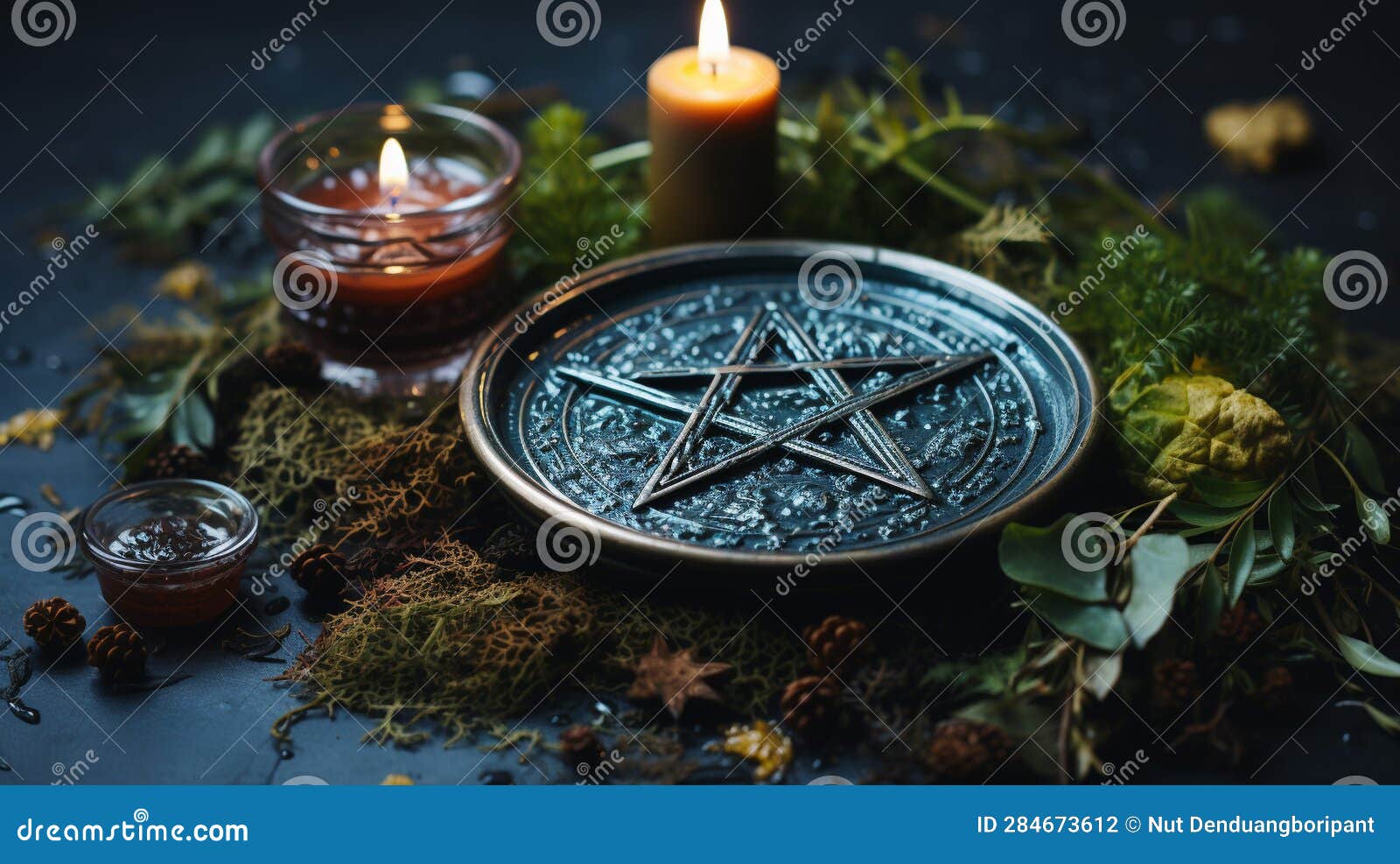 Generative AI, Infernal Enigmas: Unveiling Satanic Symbols Stock Photo ...