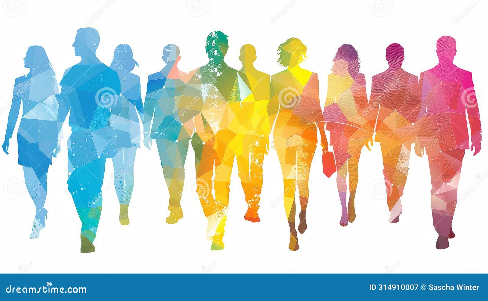 Connectivity: the Interconnected Web of Humanity Stock Image - Image of ...