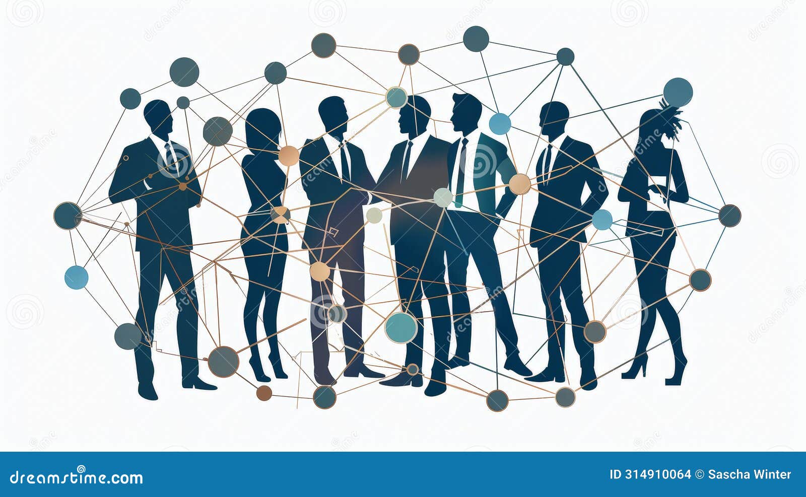 Connectivity: the Interconnected Web of Humanity Stock Photo - Image of ...