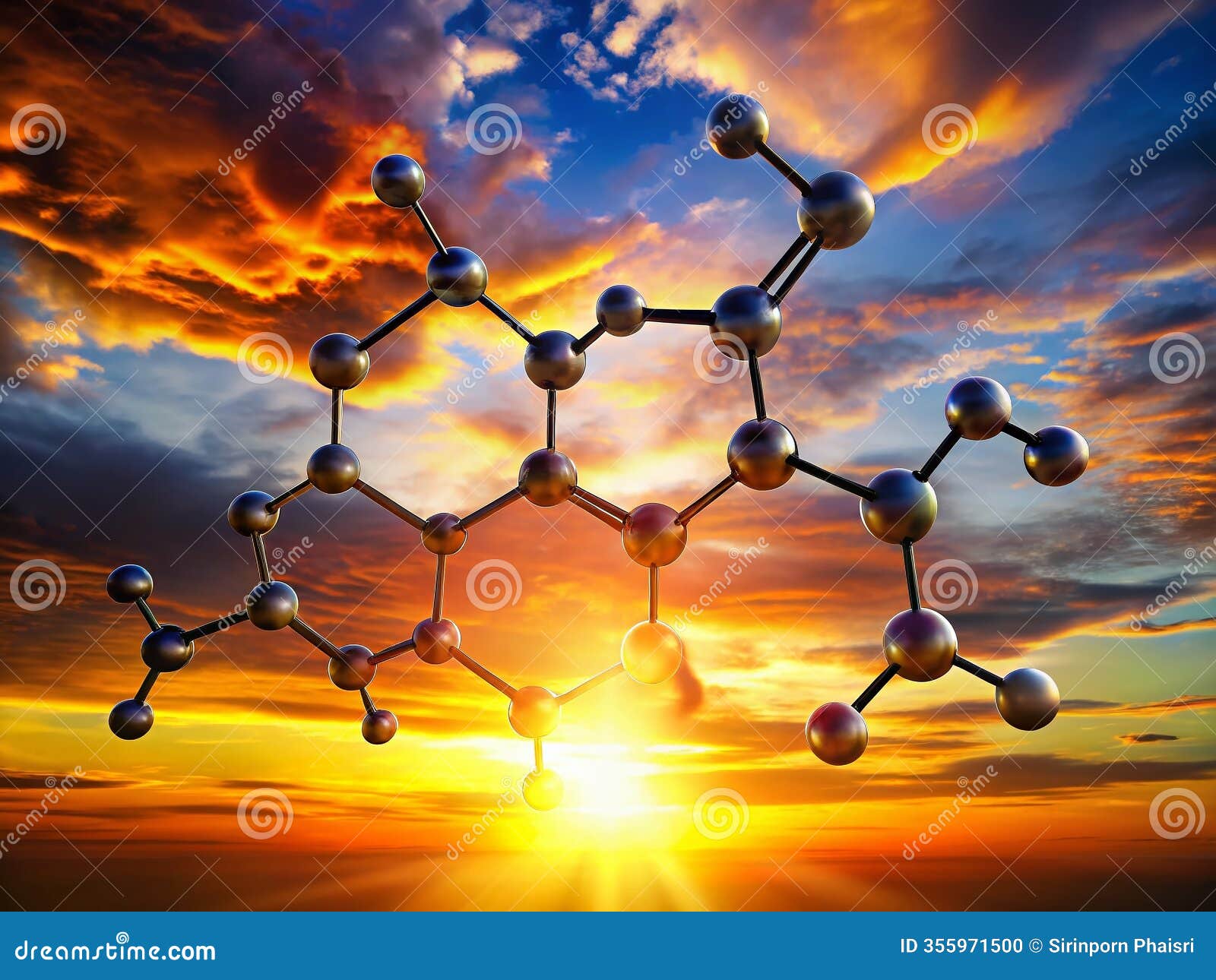Caprylic Acid. Octanoic Acid Or C8. Structural Chemical Formula And 3d ...