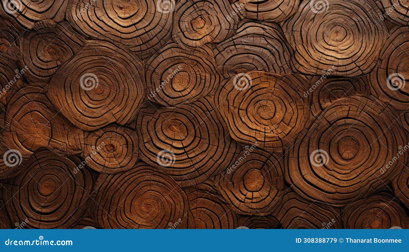 Delve into the Organic Warmth of a Wooden Cut Texture. Ai Generated ...