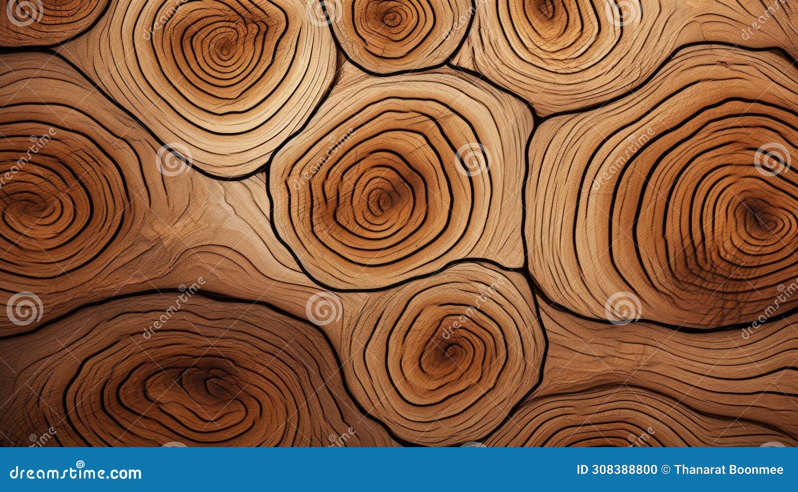Delve into the Organic Warmth of a Wooden Cut Texture. Ai Generated ...