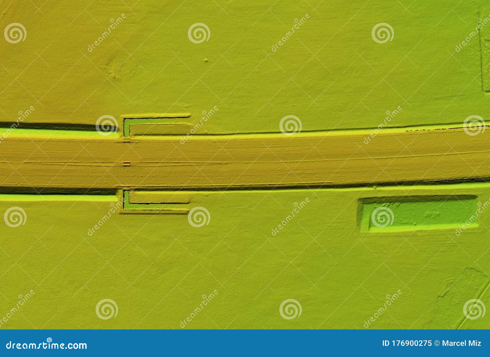 Digital Elevation Model of a Road Stock Illustration - Illustration of ...