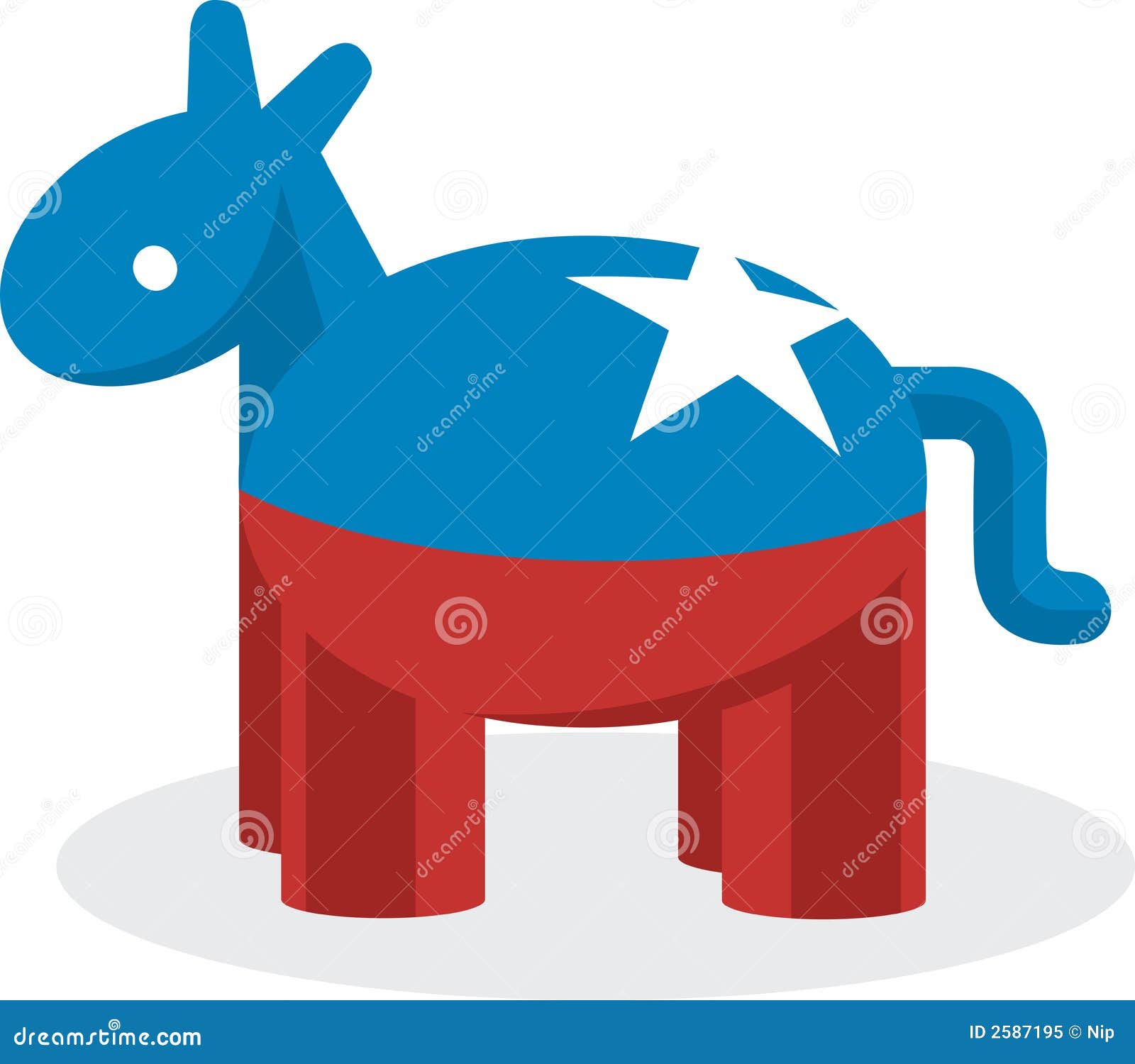Dem donkey editorial image. Illustration of donkey, washington - 2587195