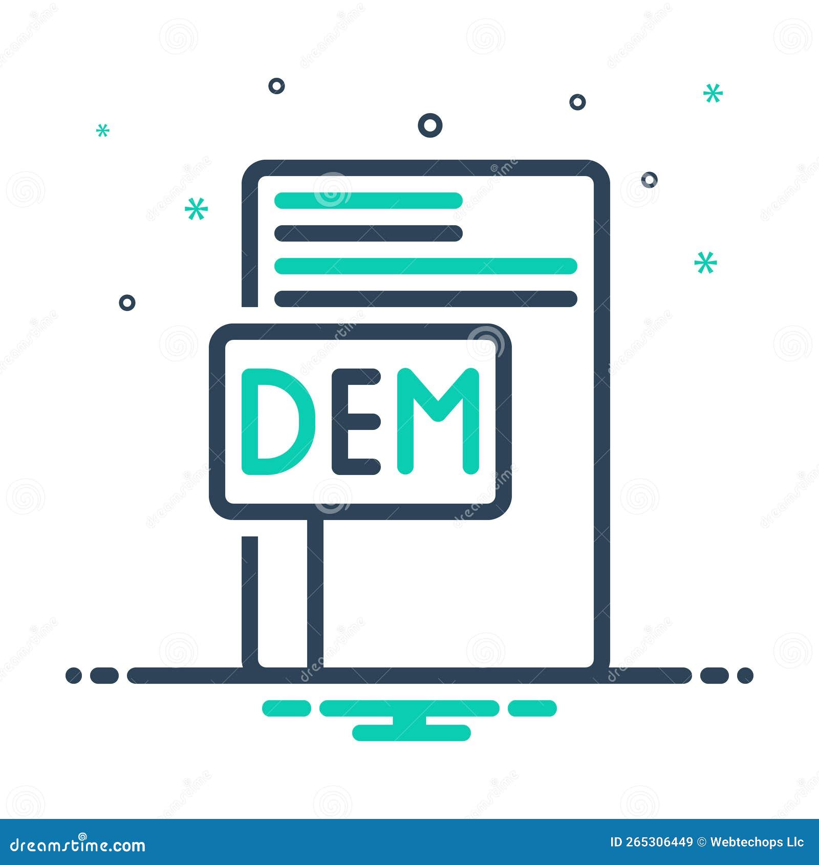 Mix Icon for Dem, Show and Points Stock Vector - Illustration of format ...