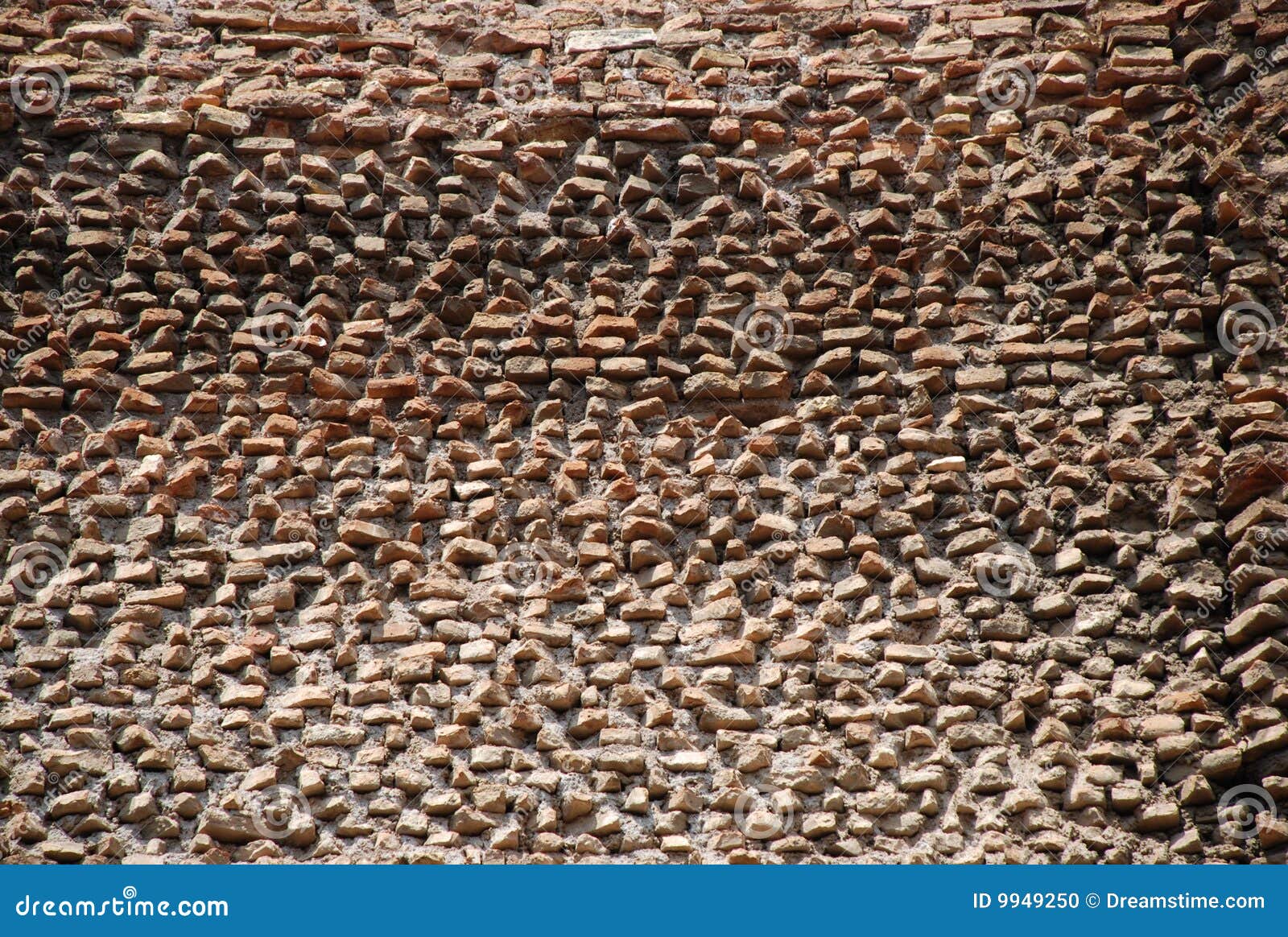 Demage wall stock photo. Image of brickwork, barrier, brown - 9949250