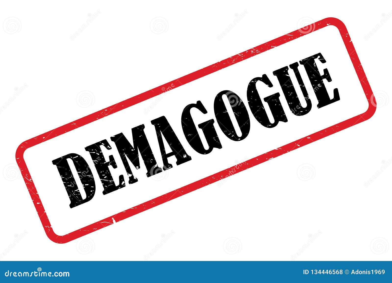 Demagogue stamp stock photo. Image of prohibition, impede - 134446568