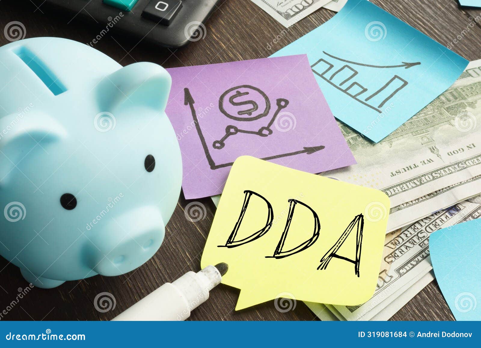 Demand Deposit Account DDA is Shown Using the Text Stock Photo - Image ...