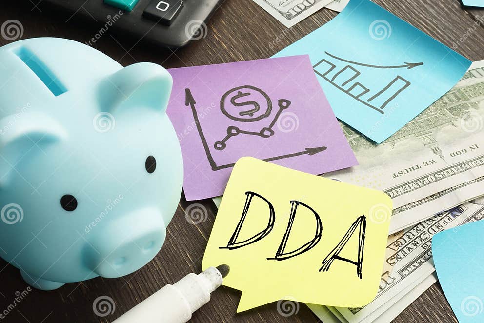 Demand Deposit Account DDA is Shown Using the Text Stock Photo - Image ...