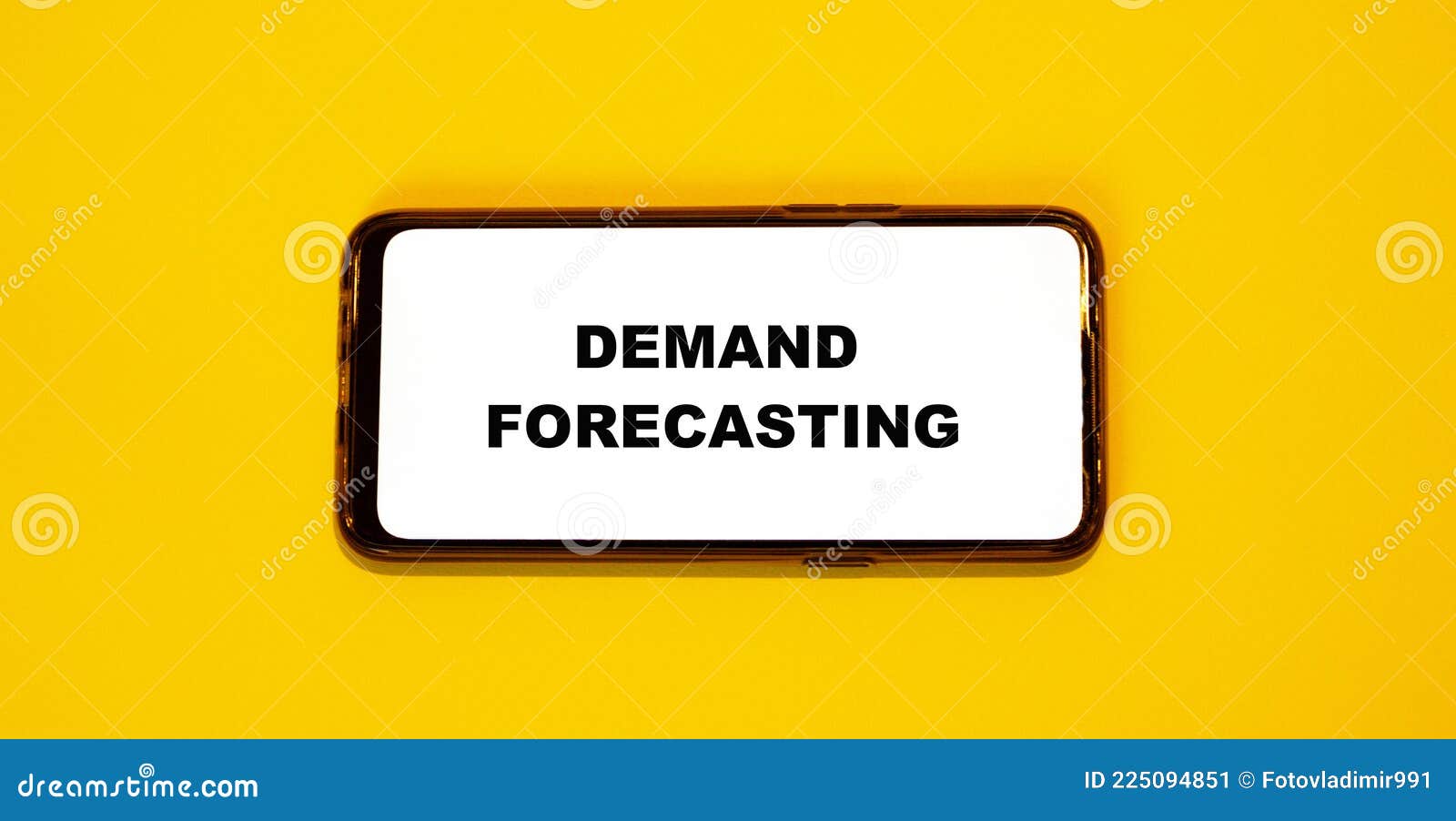 DEMAND FORECASTING, Text On White Paper On A White Background Royalty ...