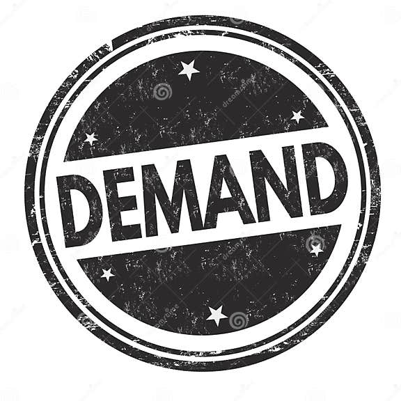 Demand grunge rubber stamp stock vector. Illustration of demand - 219625687