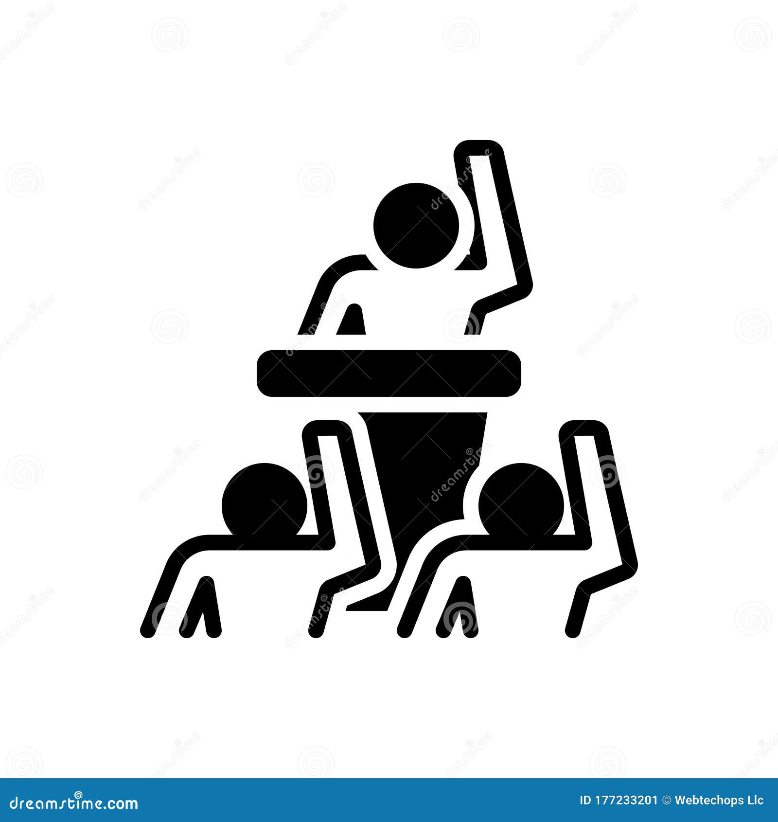 Black Solid Icon for Demand, Requisition and Appeal Stock Vector ...