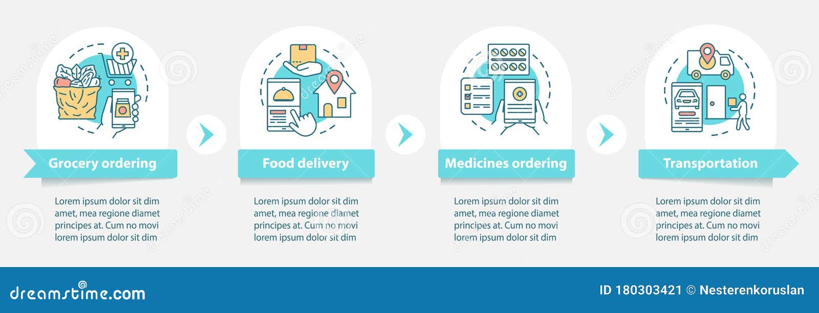 On Demand Industry Vector Infographic Template. Business Presentation ...