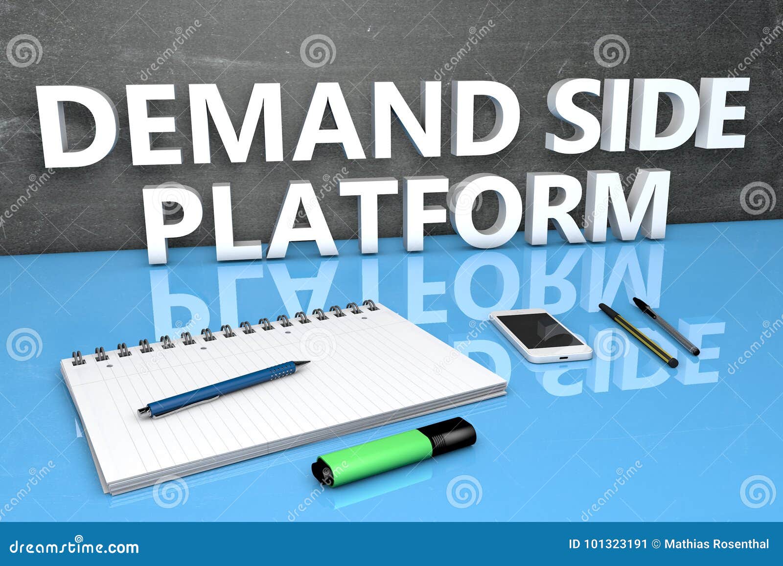 Demand Side Platform stock illustration. Illustration of network ...