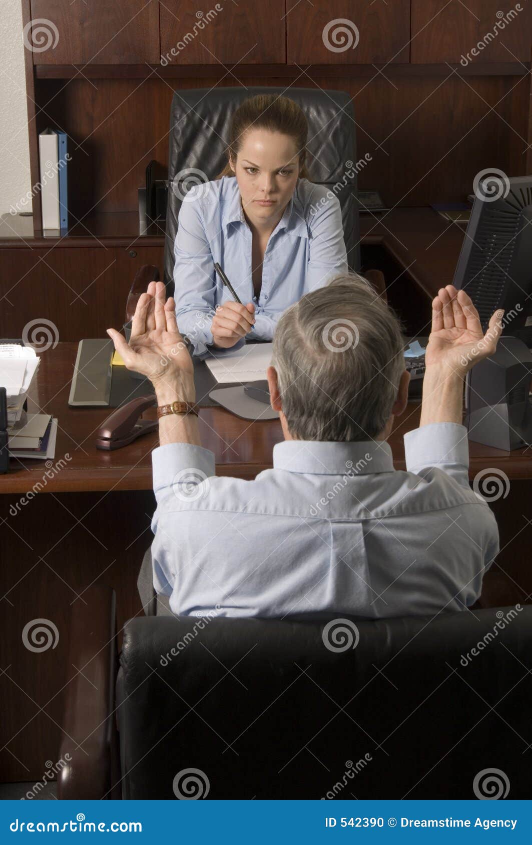 Demanding explanations stock photo. Image of strong, communication - 542390