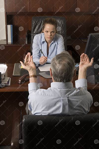 Demanding explanations stock photo. Image of strong, communication - 542390