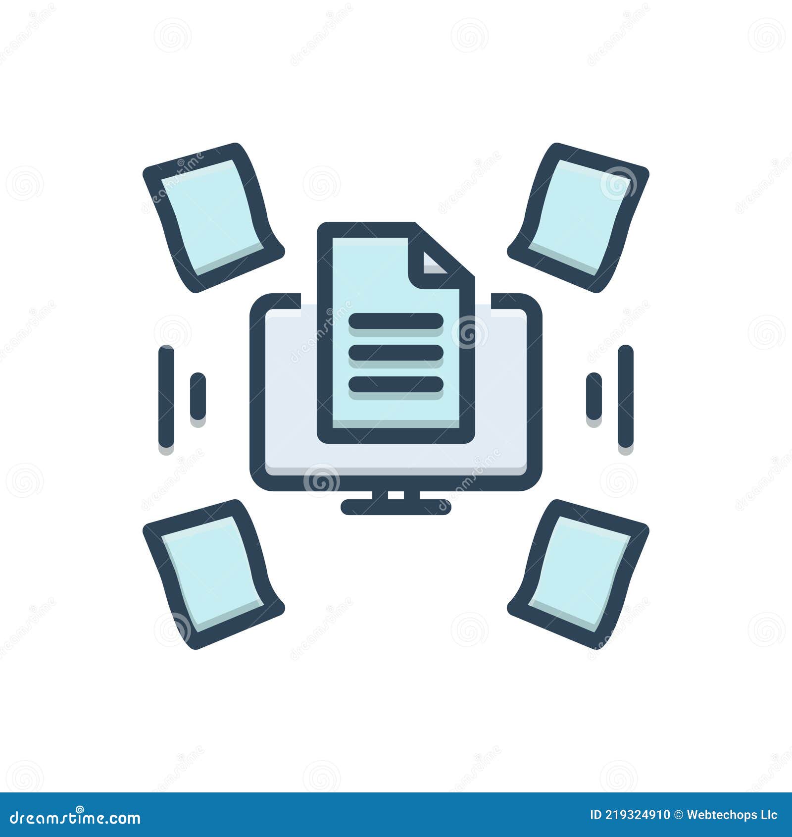 Dematerialisationpaperless Stock Illustrations – 1 ...