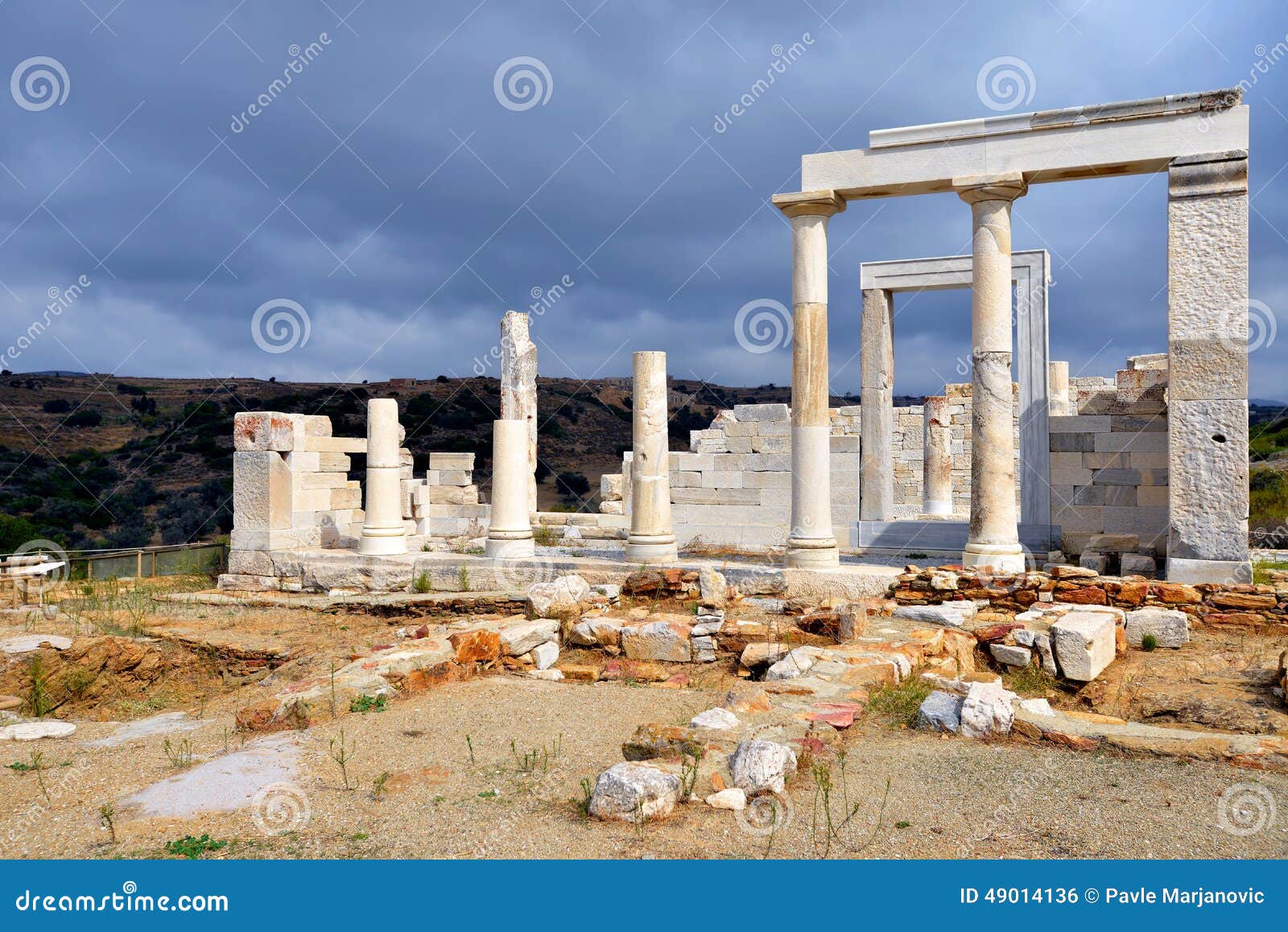 Demeter temple, Naxos stock photo. Image of ruins, landmark - 49014136
