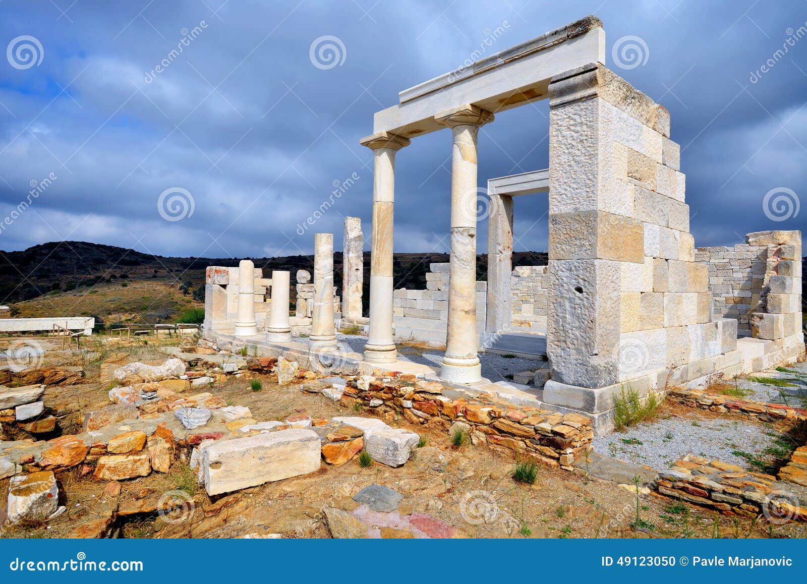 Demeter temple, Naxos stock photo. Image of landmark - 49123050