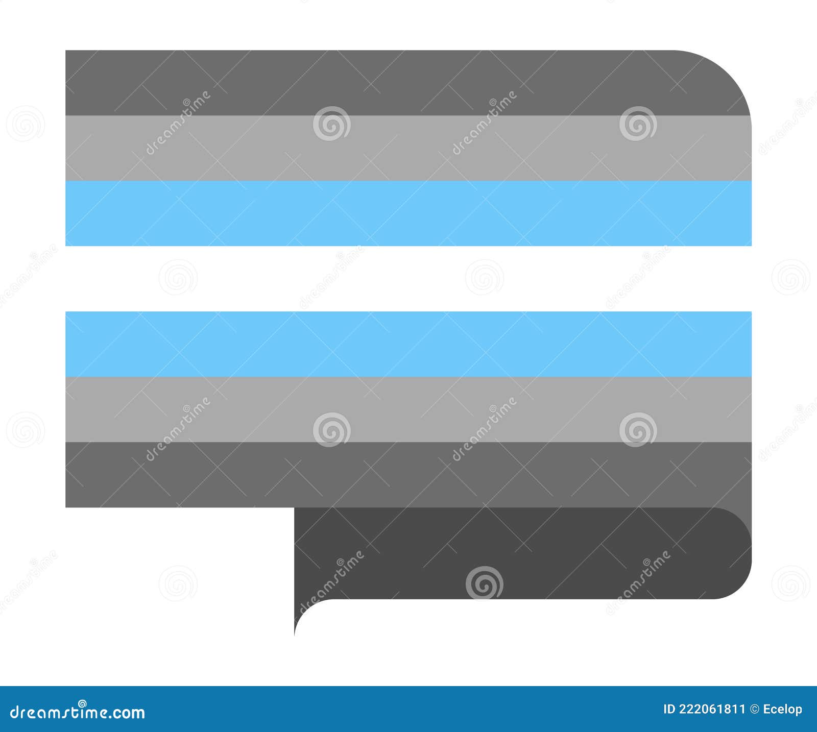 Demiboy pride flag stock vector. Illustration of pride - 222061811