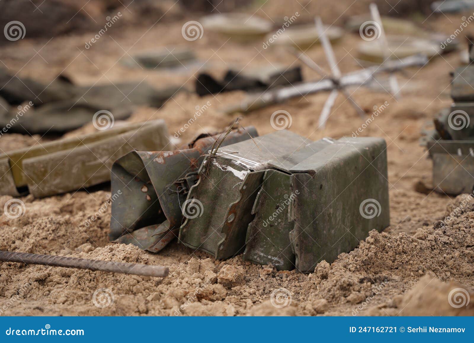 Demining by Troops of the Territory. Many Mines, Shells, Artillery ...